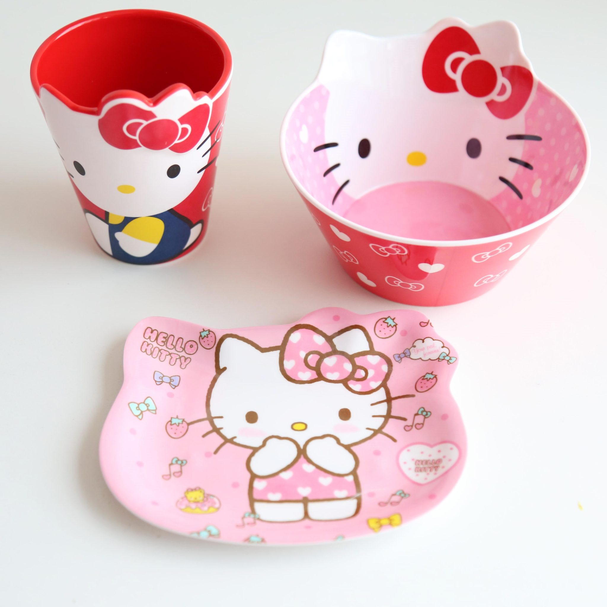 Hello Kitty Cartoon Dinnerware Set (Multiple Combinations Available ...
