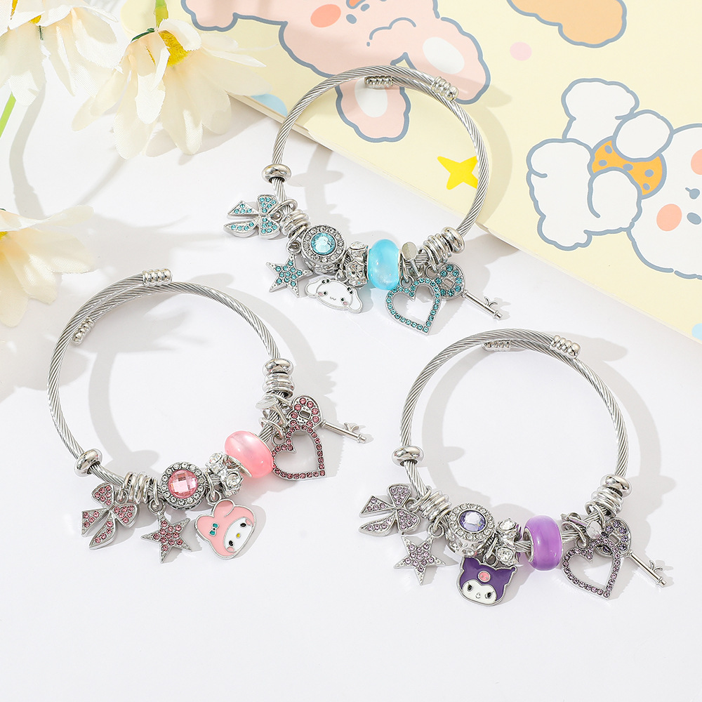 Sanrio-Inspired Pandora Charm Bracelet – Kuromi, My Melody ...